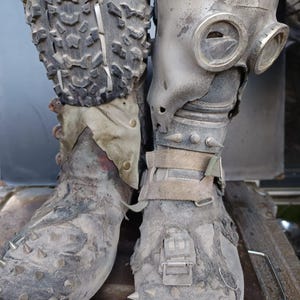 Weathered Post Apocalyptic Biker Boots - Etsy