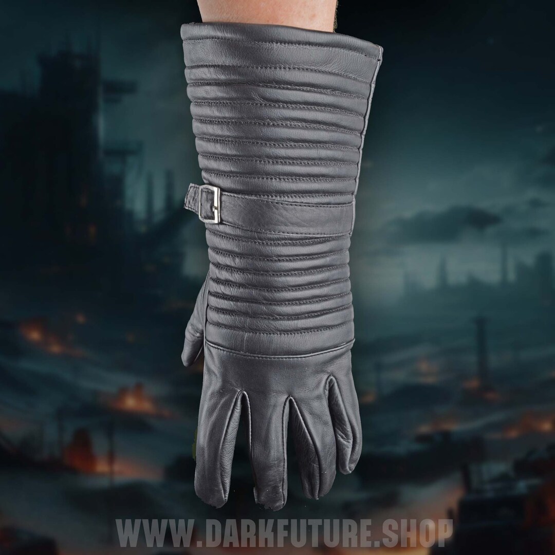 Imperial Sci-fi Leather Gloves - Etsy