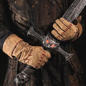 Witcher Fantasy Monster Hunter Gauntlets Gloves– Antique Medieval ...