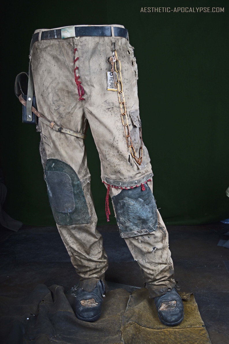 Weathered Post Apocalyptic Wasteland Pants mad Max Fallout - Etsy