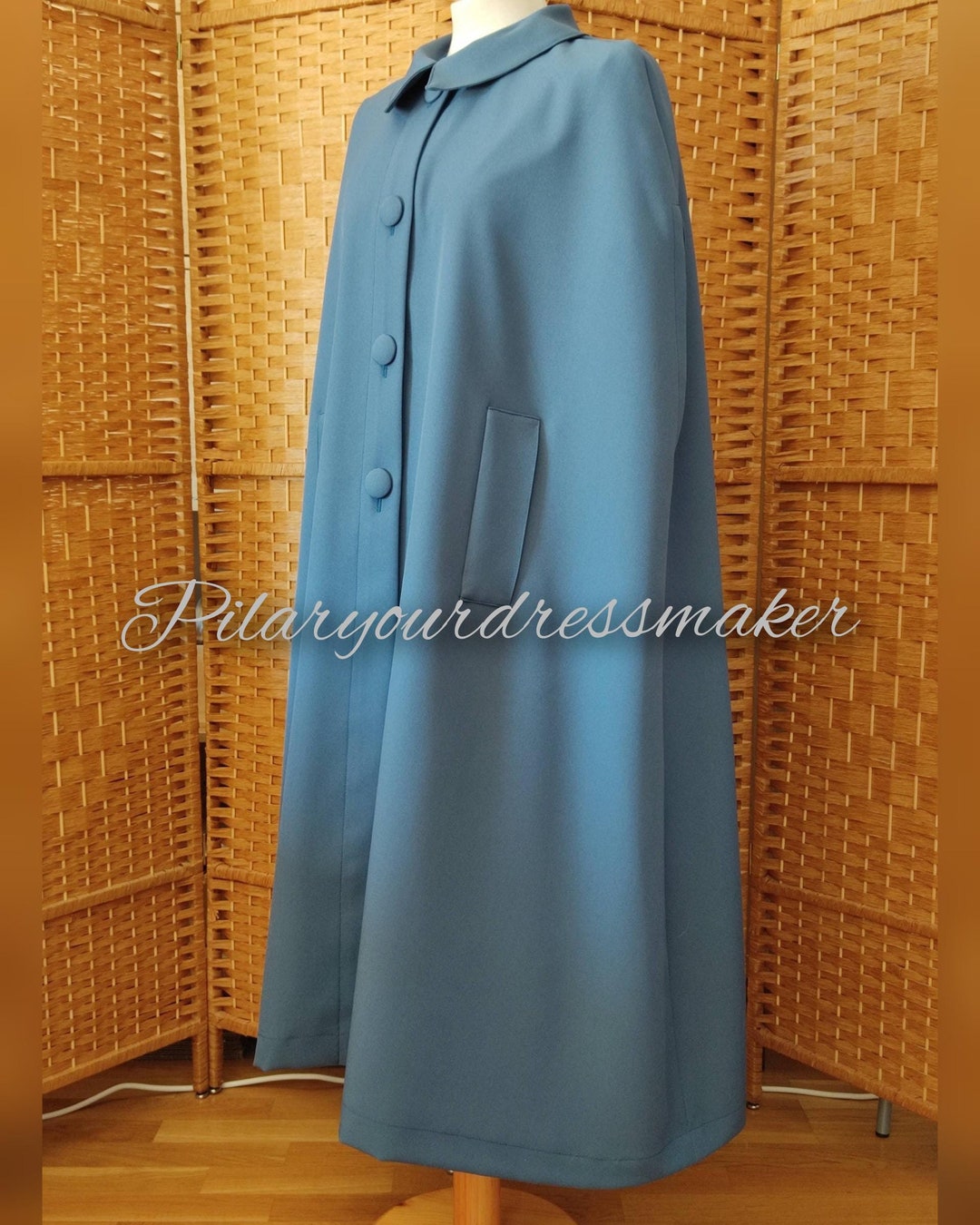 Tailored, Cape,cloak, 18th Century,cape With Armhole,cinema Cape ...
