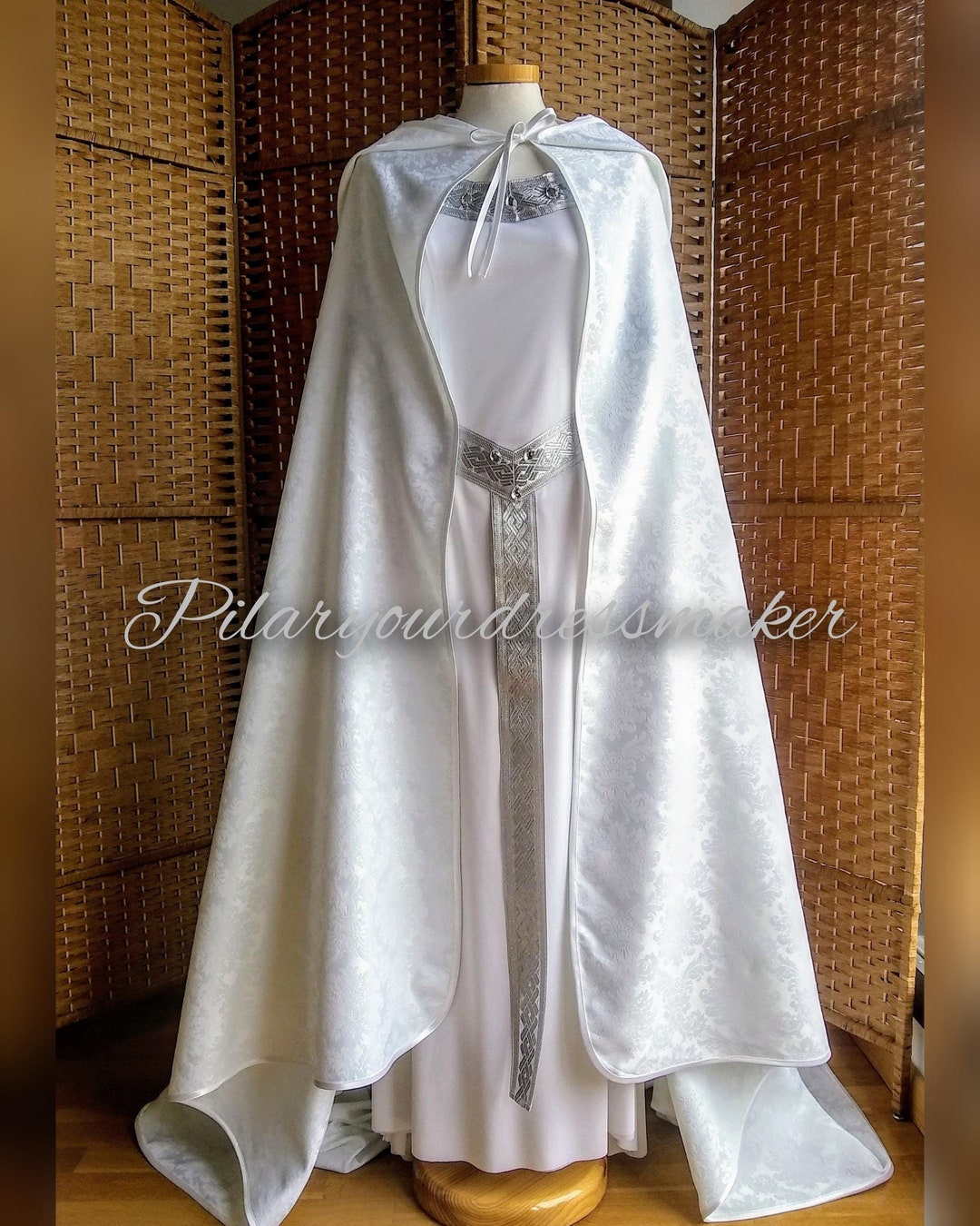 Tailored, Damasc Cloak,high Quality Fabric,high Quality Sewing,bridal ...