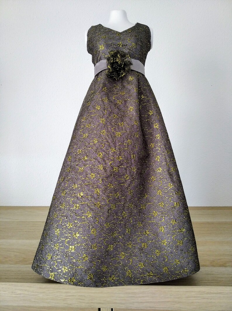 Miniature dress in mannequin satin dress with lace | Etsy