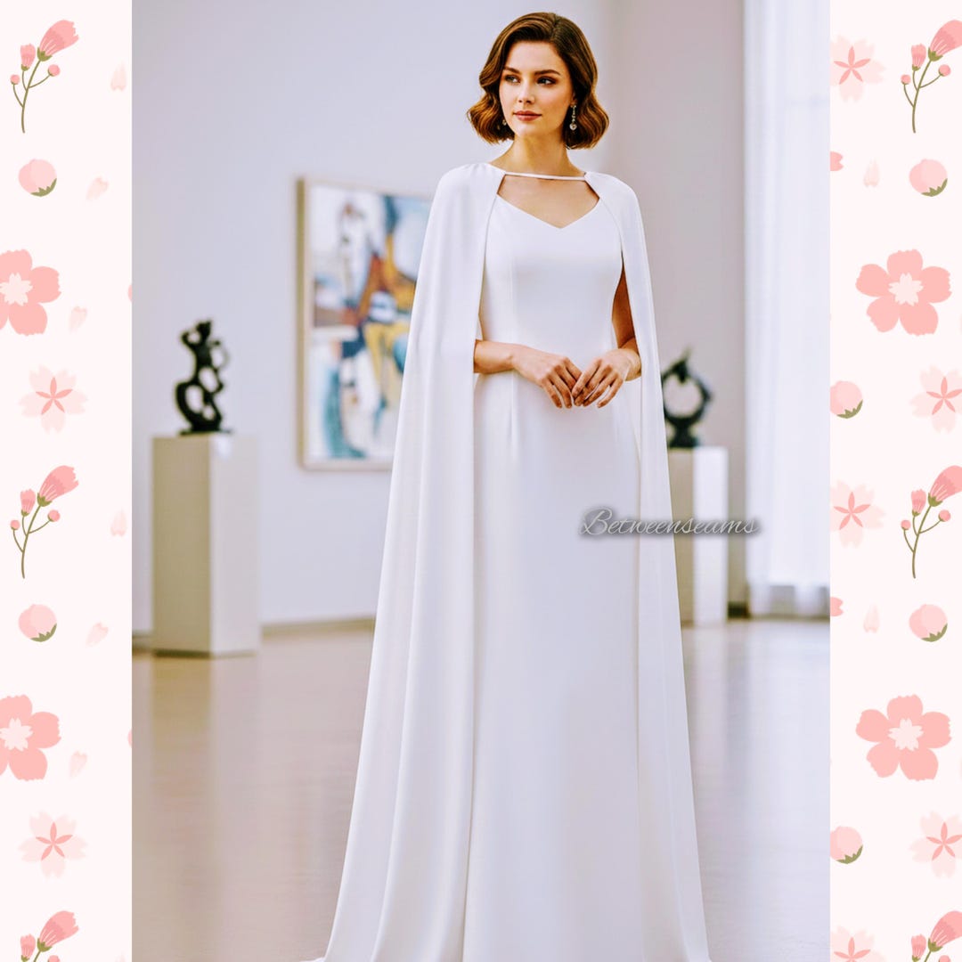 White Dress Cinema Replica, Long Bride Gown - Etsy