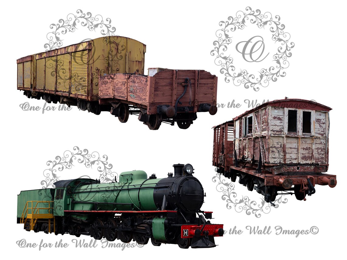 Train Digital Overlay Png File. Old Carriages - Etsy