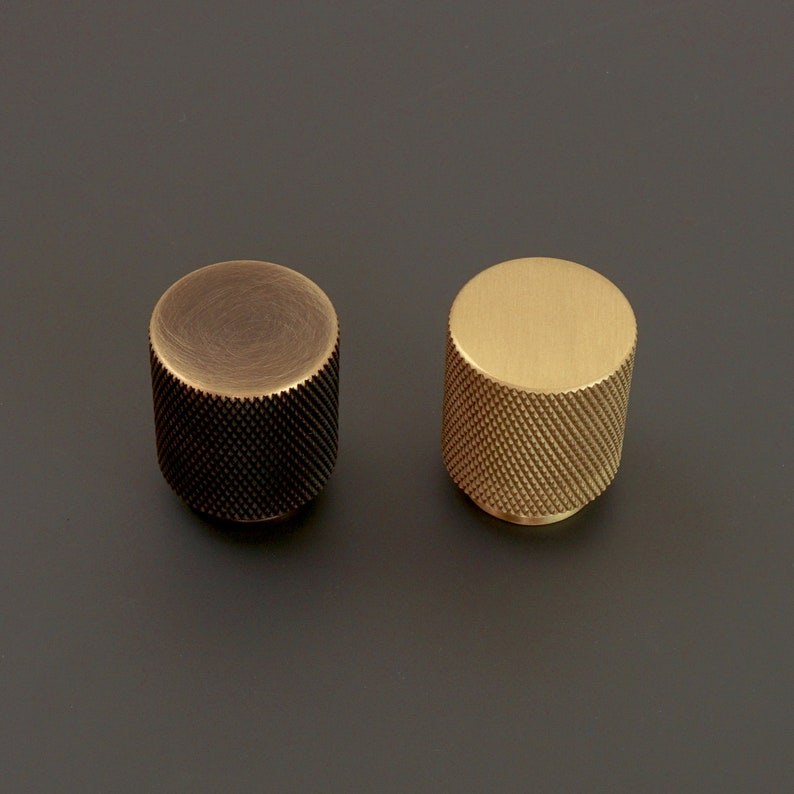 Large Knurled Button Cabinet Knobs Kitchen Cabinet Knobs | Etsy