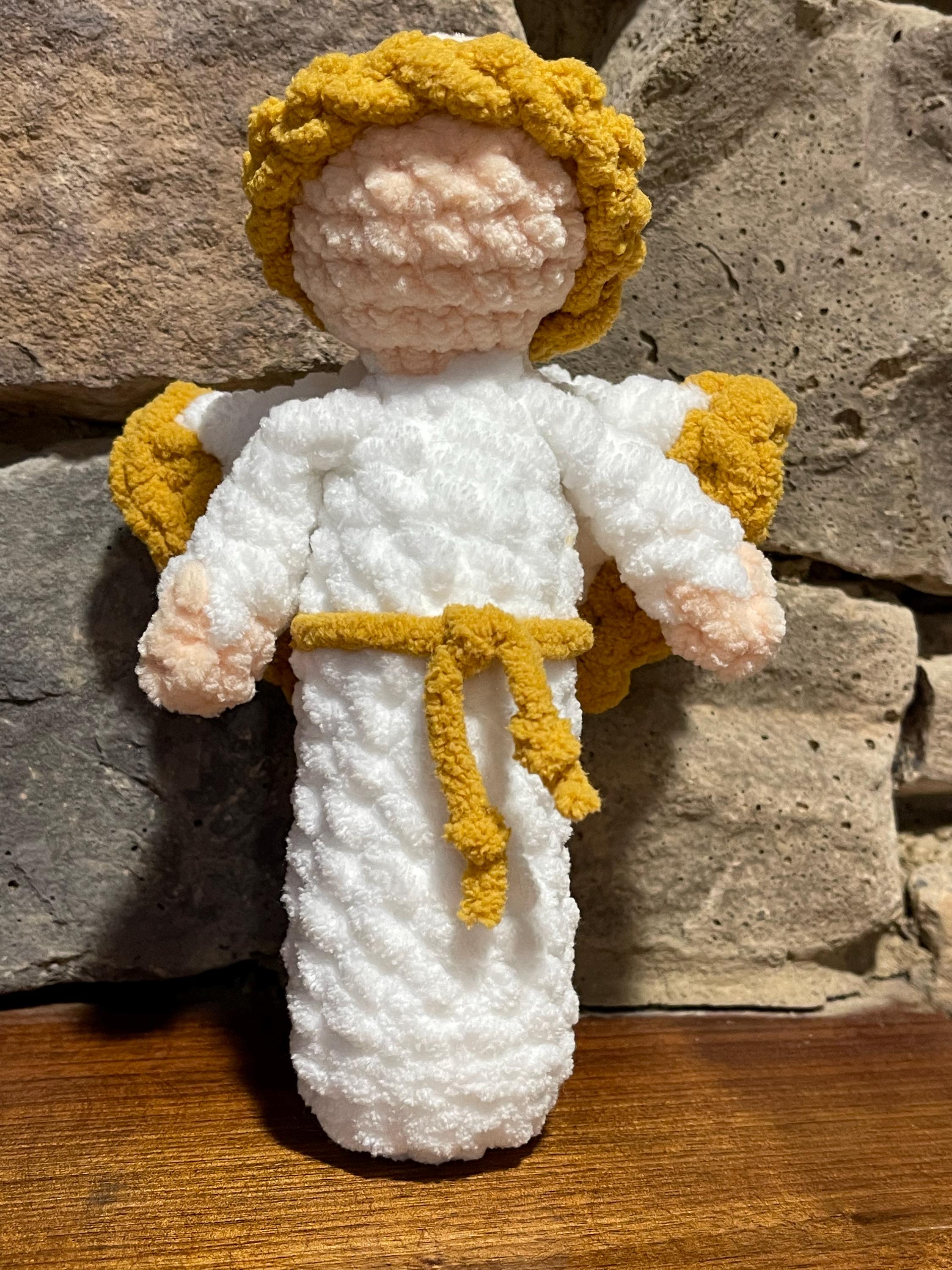 Crochet Nativity Scene, Low Sew Pattern, Joseph, Mary, Angel, Baby ...