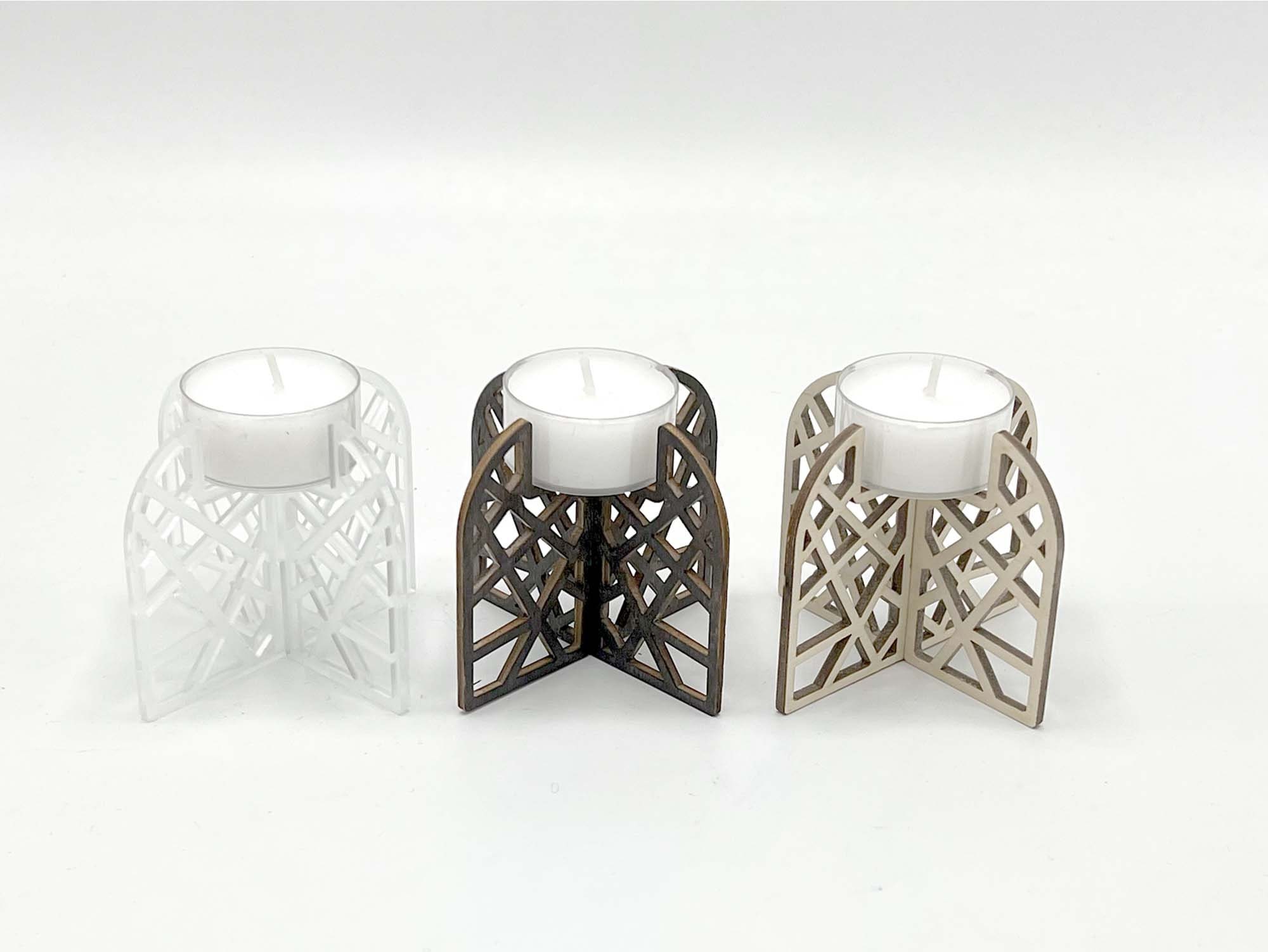 Cosy Tealight Candle Holder Digital File Laser Cutter Dxf - Etsy