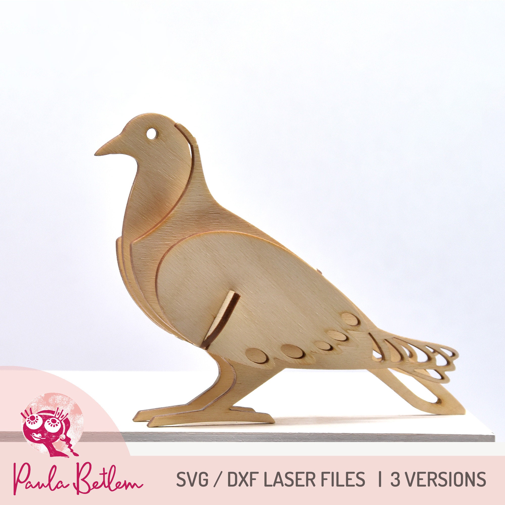 SVG Bird Pigeon Dxf / Svg / Pdf / Ai - Etsy