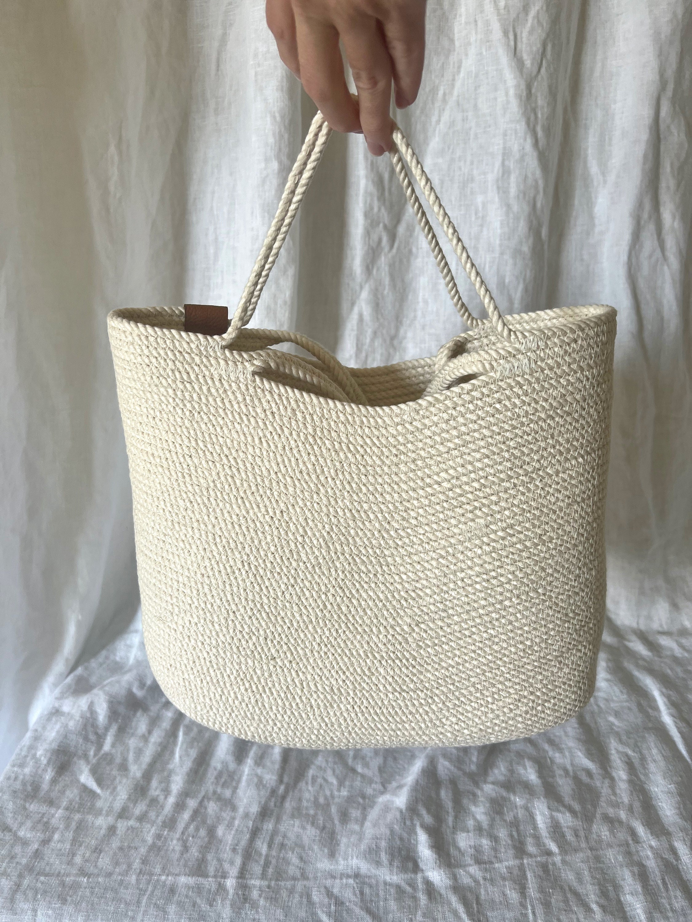 Organic Rope Bag Shoulder Bag Purse Handmade Bag - Etsy