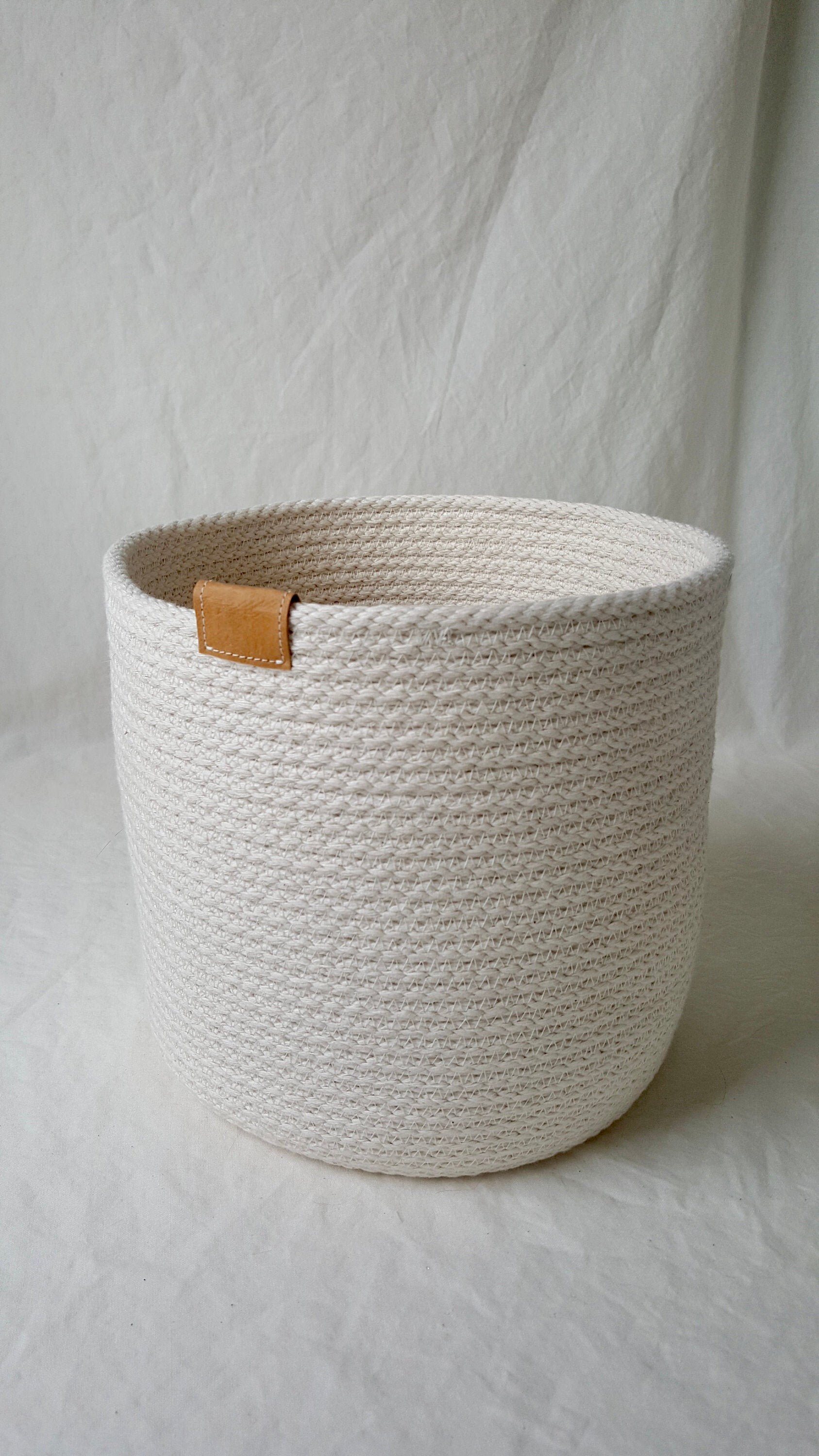 Handmade Rope Basket Medium/large Rope Basket Rope Planter Cotton Rope ...