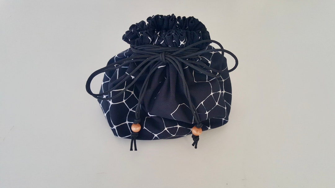 Large Circular Cinch Bag Cosmetic/makeup Bag Mala Bead Bag - Etsy