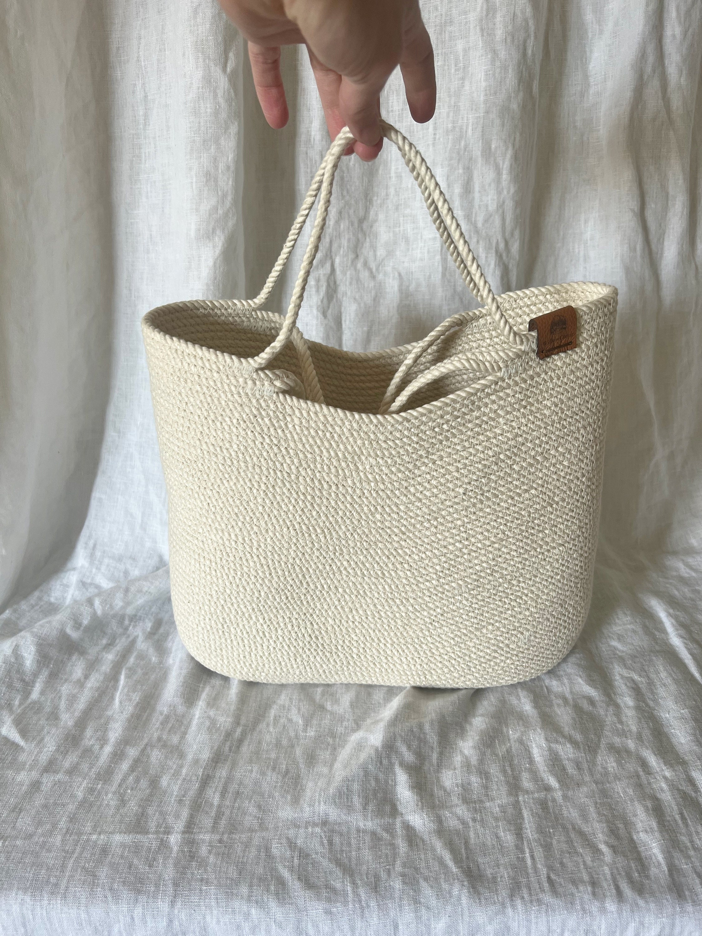 Organic Rope Bag Shoulder Bag Purse Handmade Bag - Etsy
