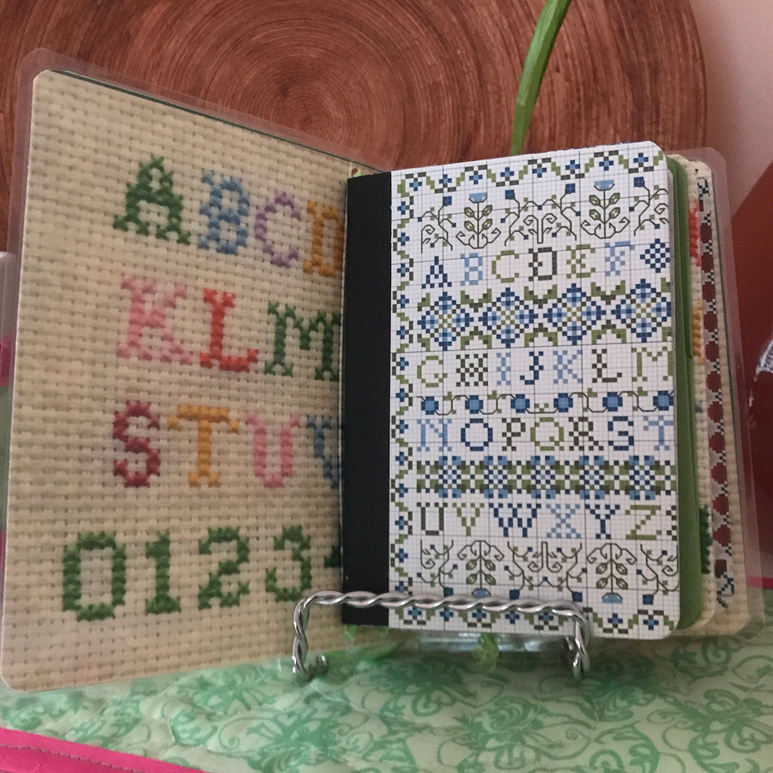Cross Stitch Themed Laminated Midori Style Travelers Notebook/planner ...