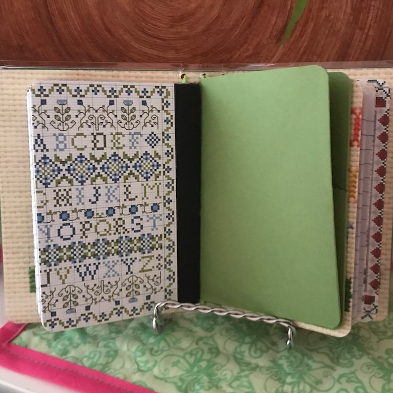 Cross Stitch Themed Laminated Midori Style Travelers Notebook/planner ...
