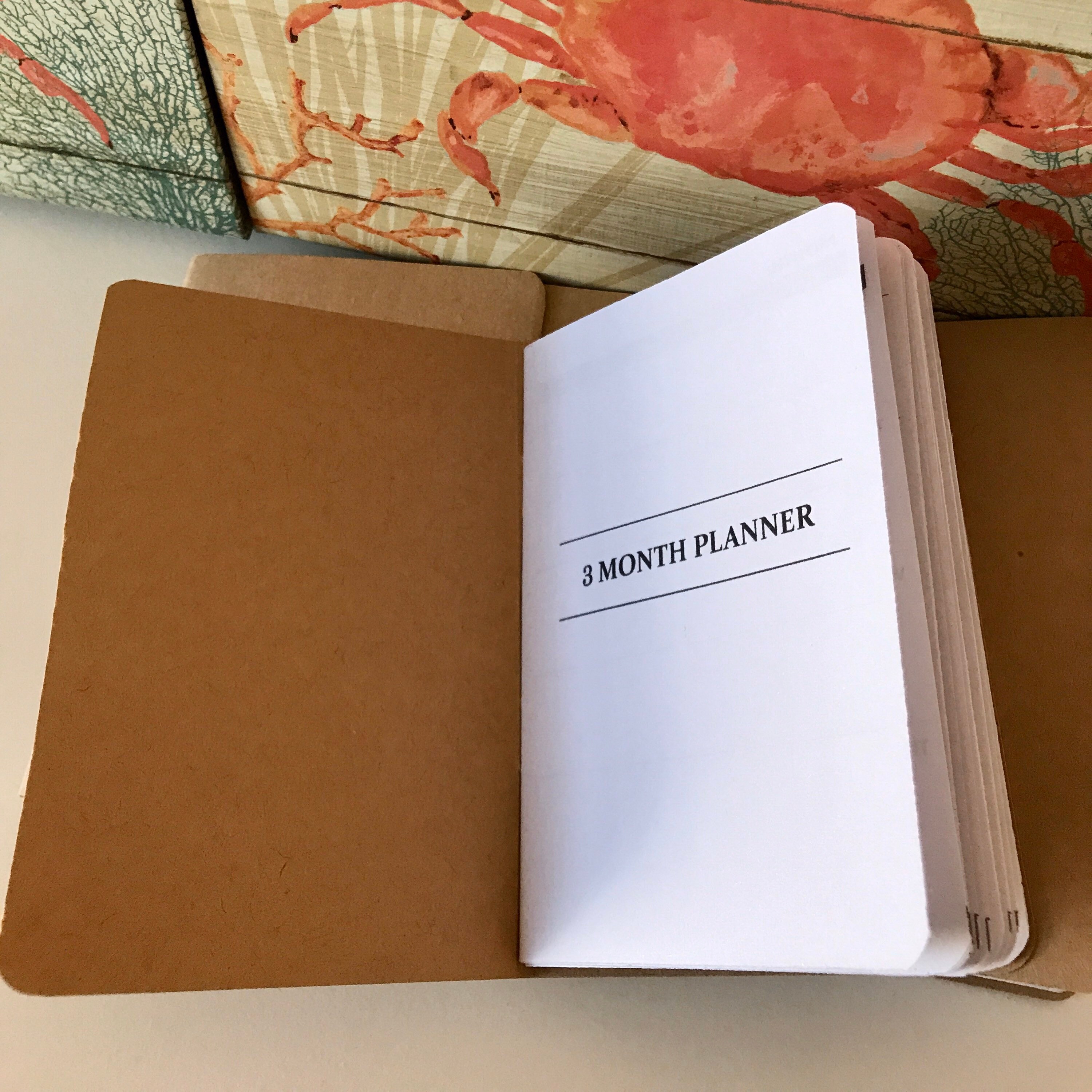 Travelers Notebook Calendar Inserts, Weekly Planner Set - Etsy