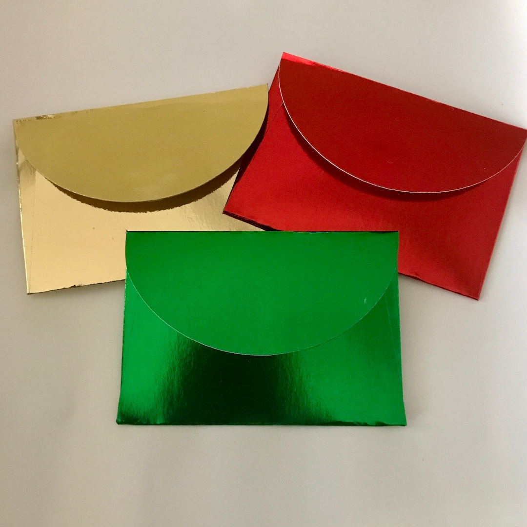 Gift Card Holder Envelopes / Money Envelope / Holiday Envelopes / 3.75w ...