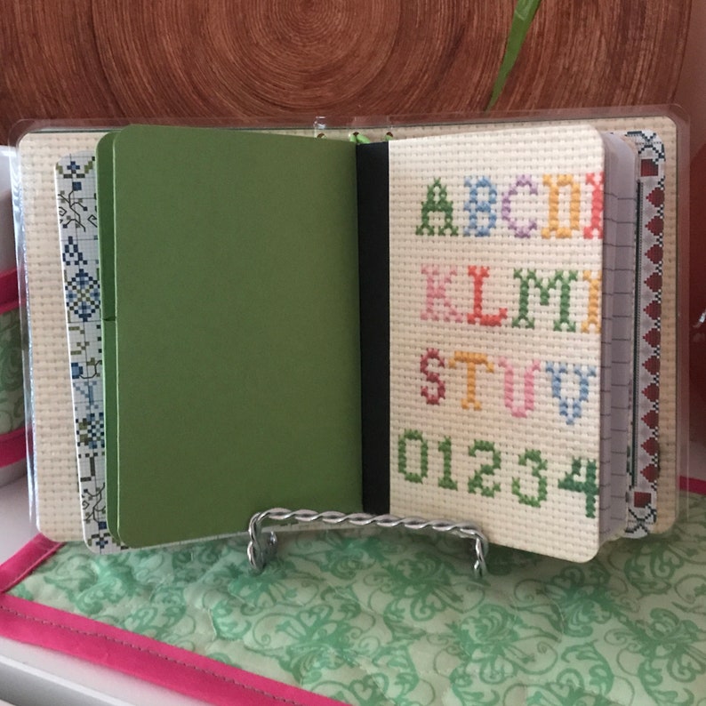 Cross Stitch Themed Laminated Midori Style Travelers Notebook/planner ...