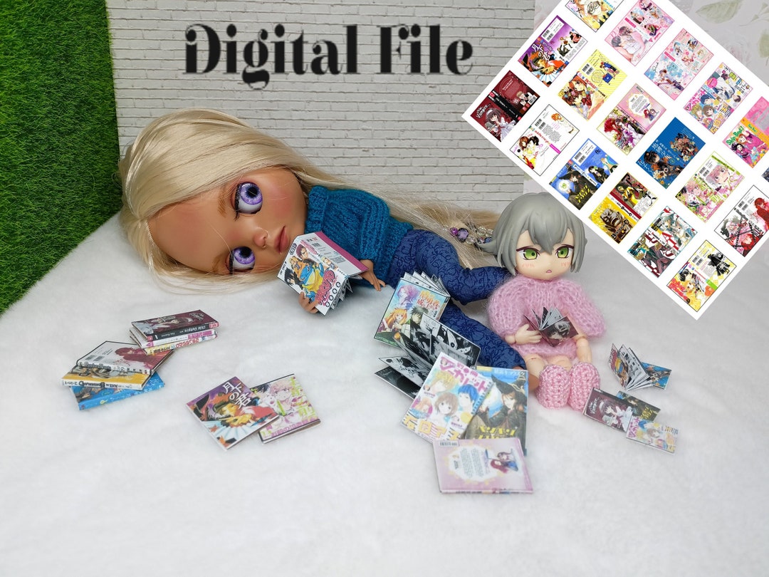 Japanese Miniature Manga Books 1:6. Miniature Books for - Etsy