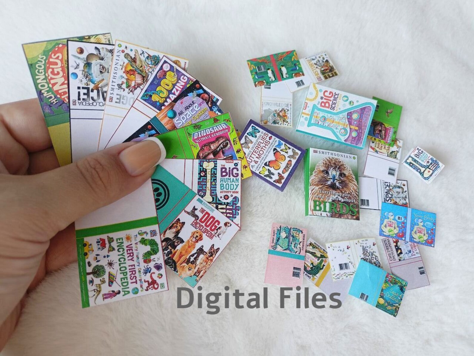1:6 Scale Miniature Children Encyclopedia Book Covers. 1/12 Printable ...