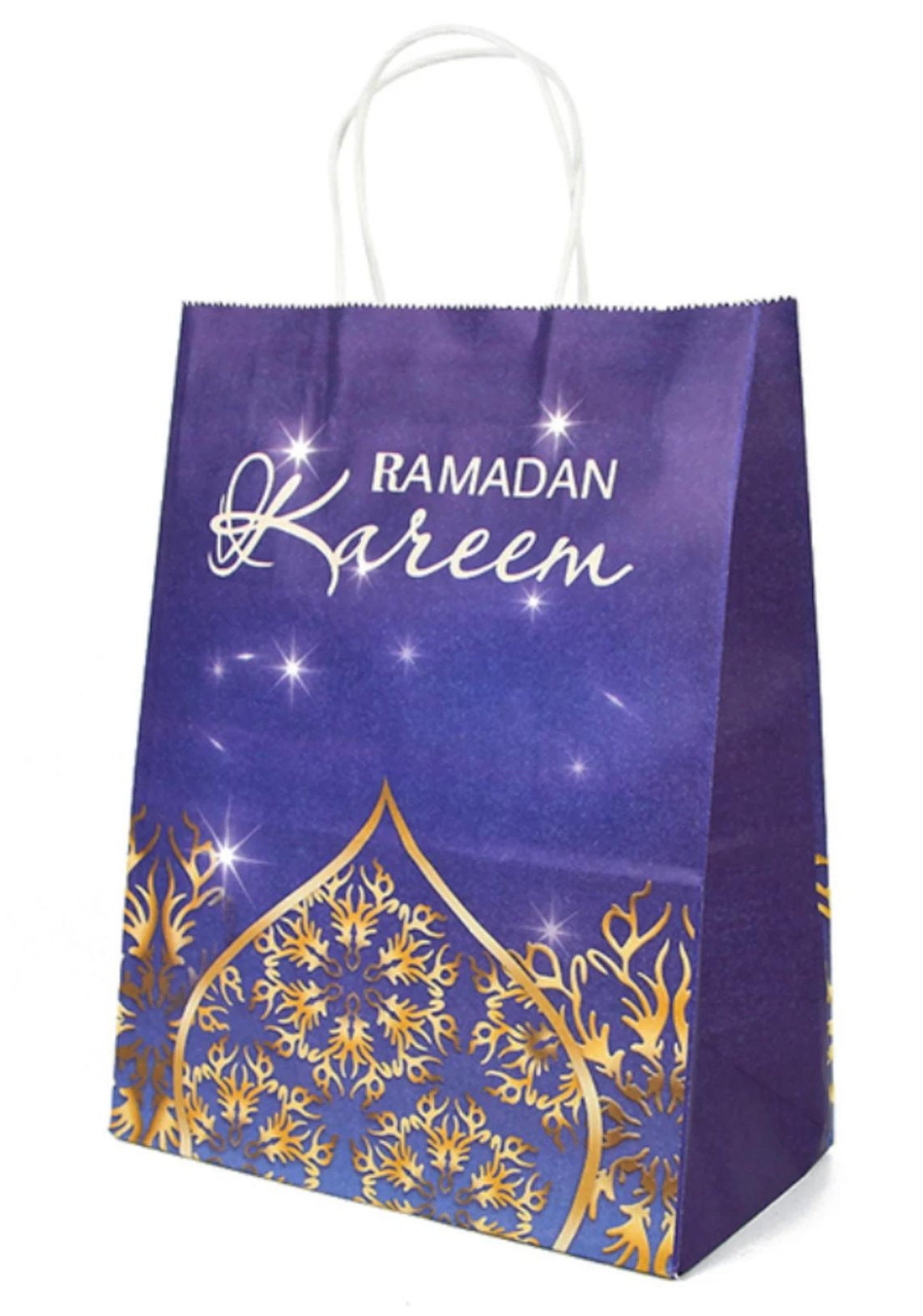 7 Eid Mubarak / Ramadan Kareem Gift Bags Made With Kraft Paper - Muslim ...