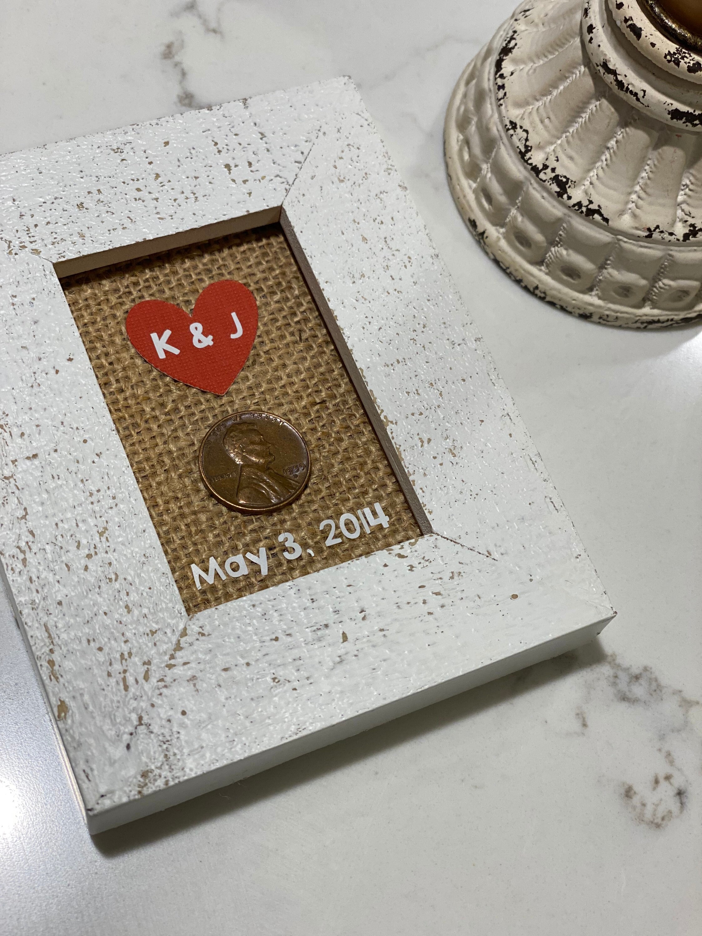 Special Date Penny Frame | Etsy