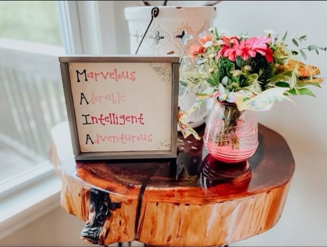 Customized Framed Word/name Acrostic Sign - Etsy