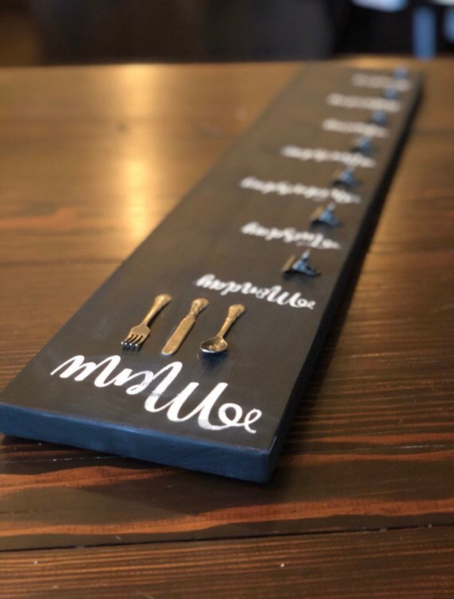 Calligraphy Menu Chalkboard - Etsy