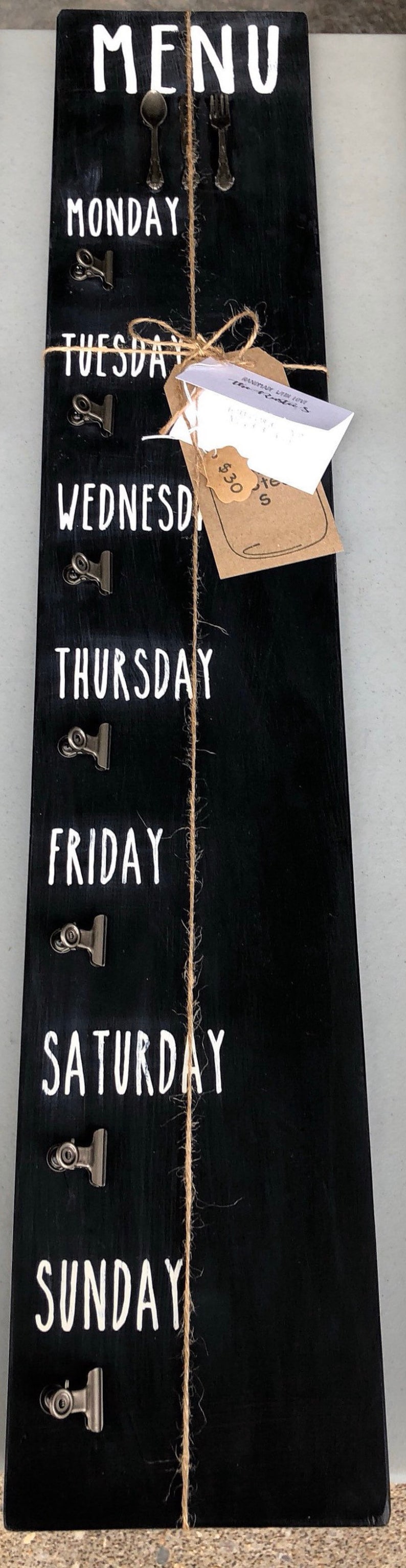 Rae Dunn Inspired Menu Chalkboard - Etsy