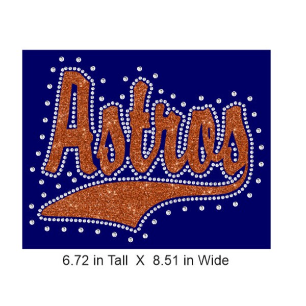 Astros Rhinestone Svg - Etsy
