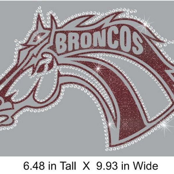 Broncos Rhinestones - Etsy