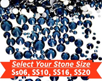 Rose Hotfix Rhinestones Select Size | Etsy