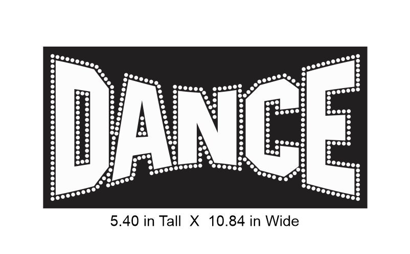 The Word Dance In Bubble Letters