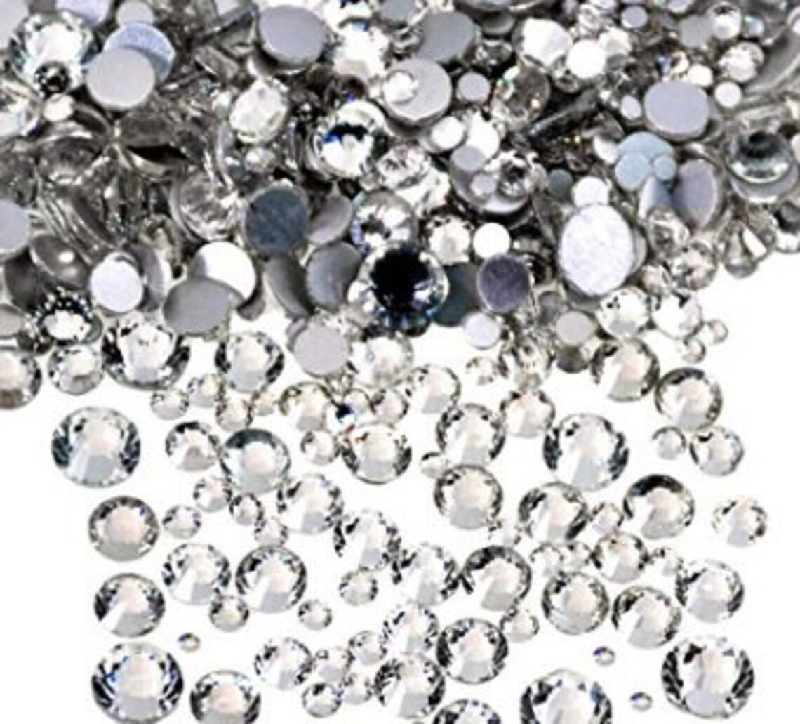 Clear Hotfix Rhinestones Select Size | Etsy