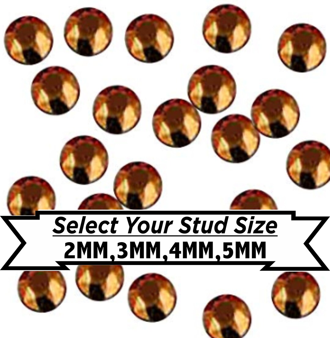 Copper Hotfix Studs Select Size - Etsy UK