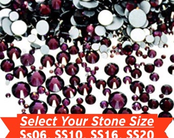 Rose Hotfix Rhinestones Select Size | Etsy