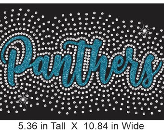 Panthers Cursive Svg - Etsy