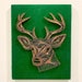Deer Metal String Art, Man Cave Art, Vintage Buck Art, Handmade One of ...