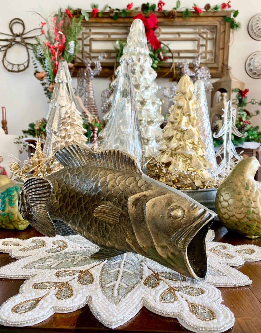 Largemouth Bass Vase Sculpture: Fishing Art, Cabin Lodge Decor - Etsy