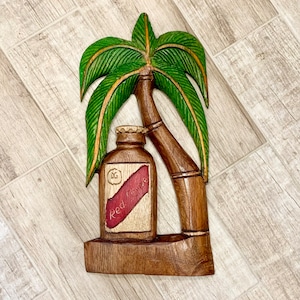 Jamaican Red Stripe Beer Wood Carving, Breweriana Wood Sign, One of a ...