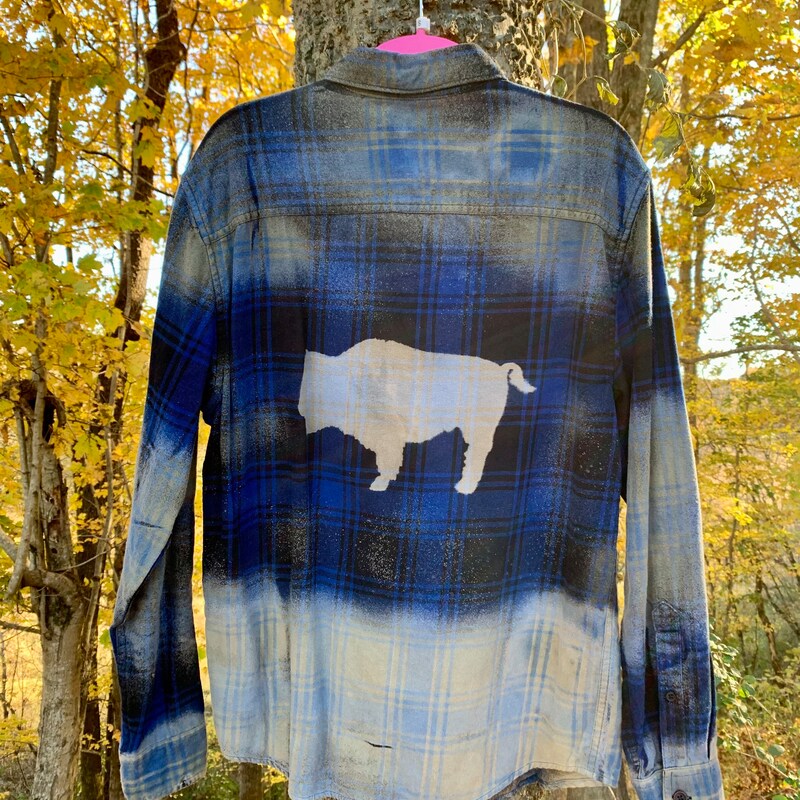 Bleached Flannel - Etsy
