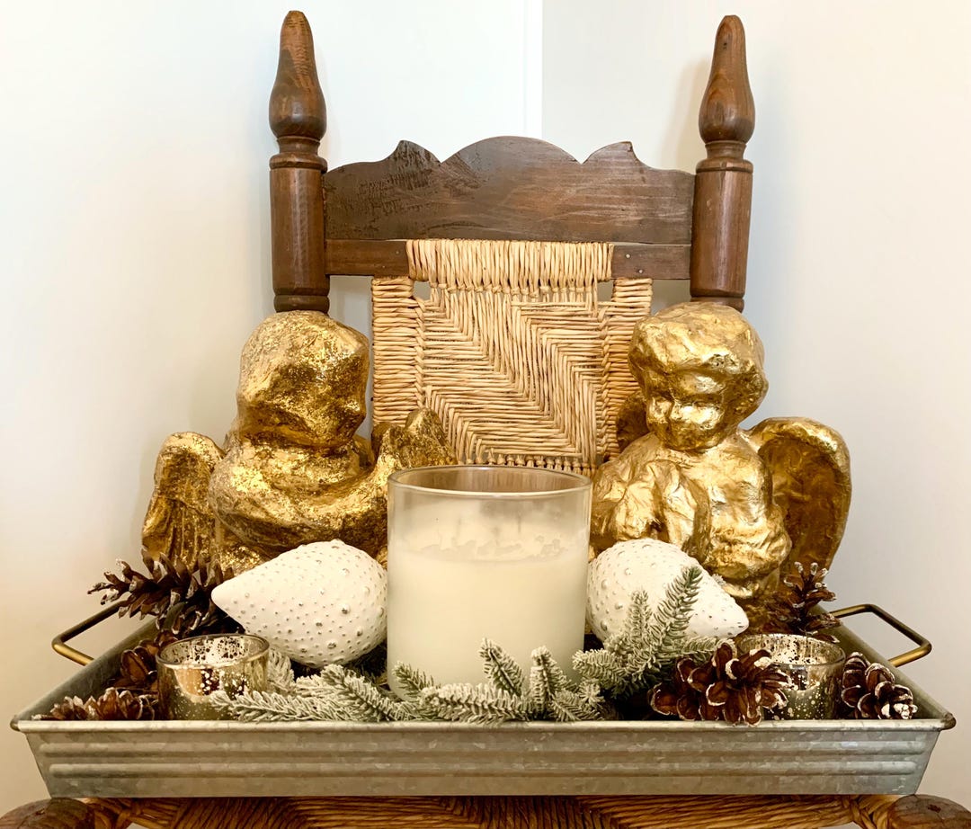 Vintage Paper Mache Cherubs, Angel Props With Wings and Musical ...