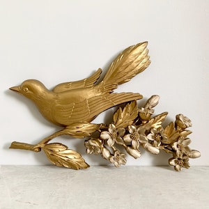 Vintage Syroco Bird Sculpture, Mid Century Bird Wall Plaque, Hollywood ...