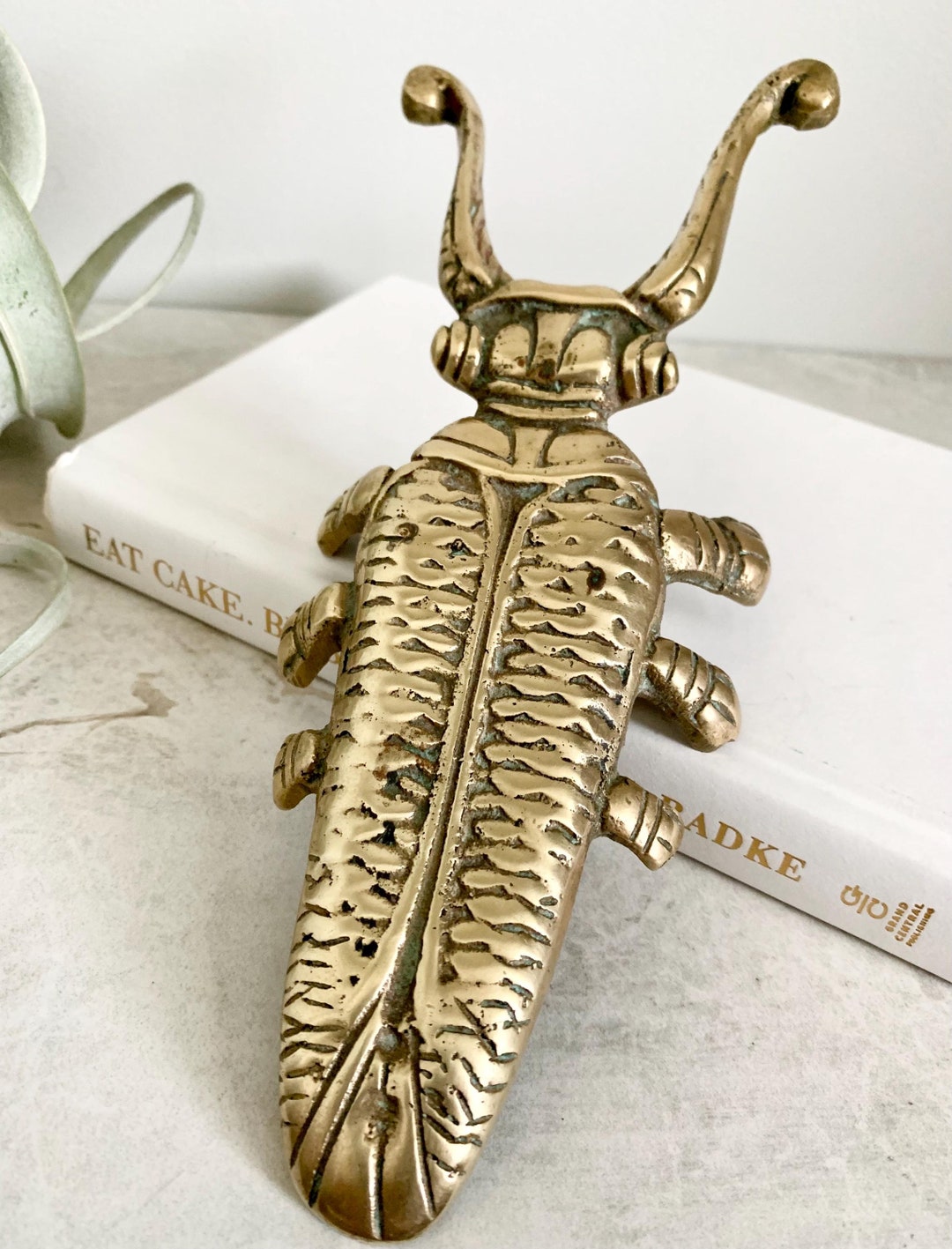 Brass Scarab, Beetle, Vintage Boot Jack, Insect Decor, Patio Decor ...