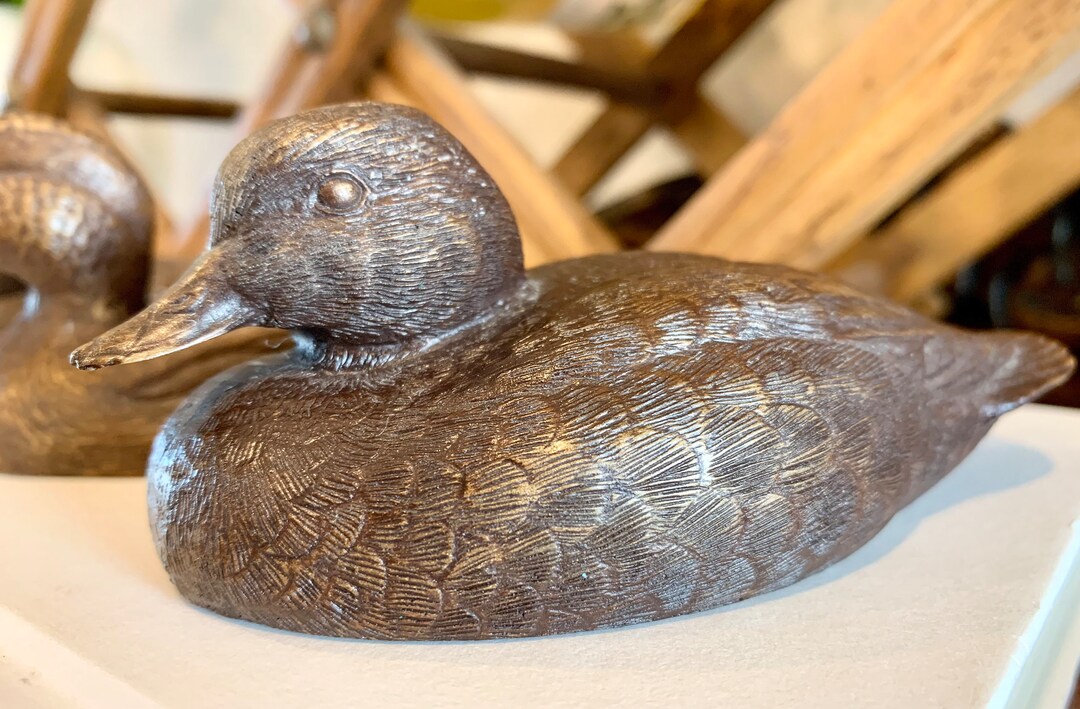 Vintage Petite Duck Trio, Carved Duck Trio Faux Wood, Rustic Modern ...