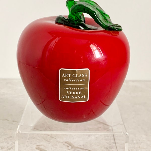 Vintage Glass Apples - Etsy