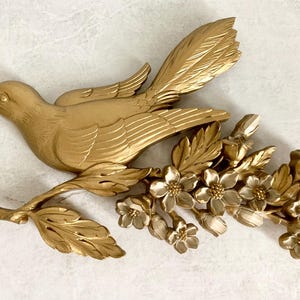 Vintage Syroco Bird Sculpture, Mid Century Bird Wall Plaque, Hollywood ...