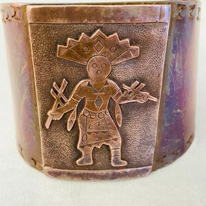 Copper Kachina Cuff, Vintage Statement Bracelet, Vintage Boho Jewelry ...