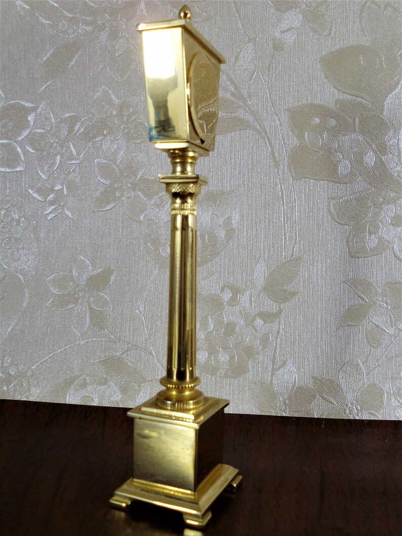 Vintage Brass Street Lamp Post Clock Ornament Wellington Brass - Etsy