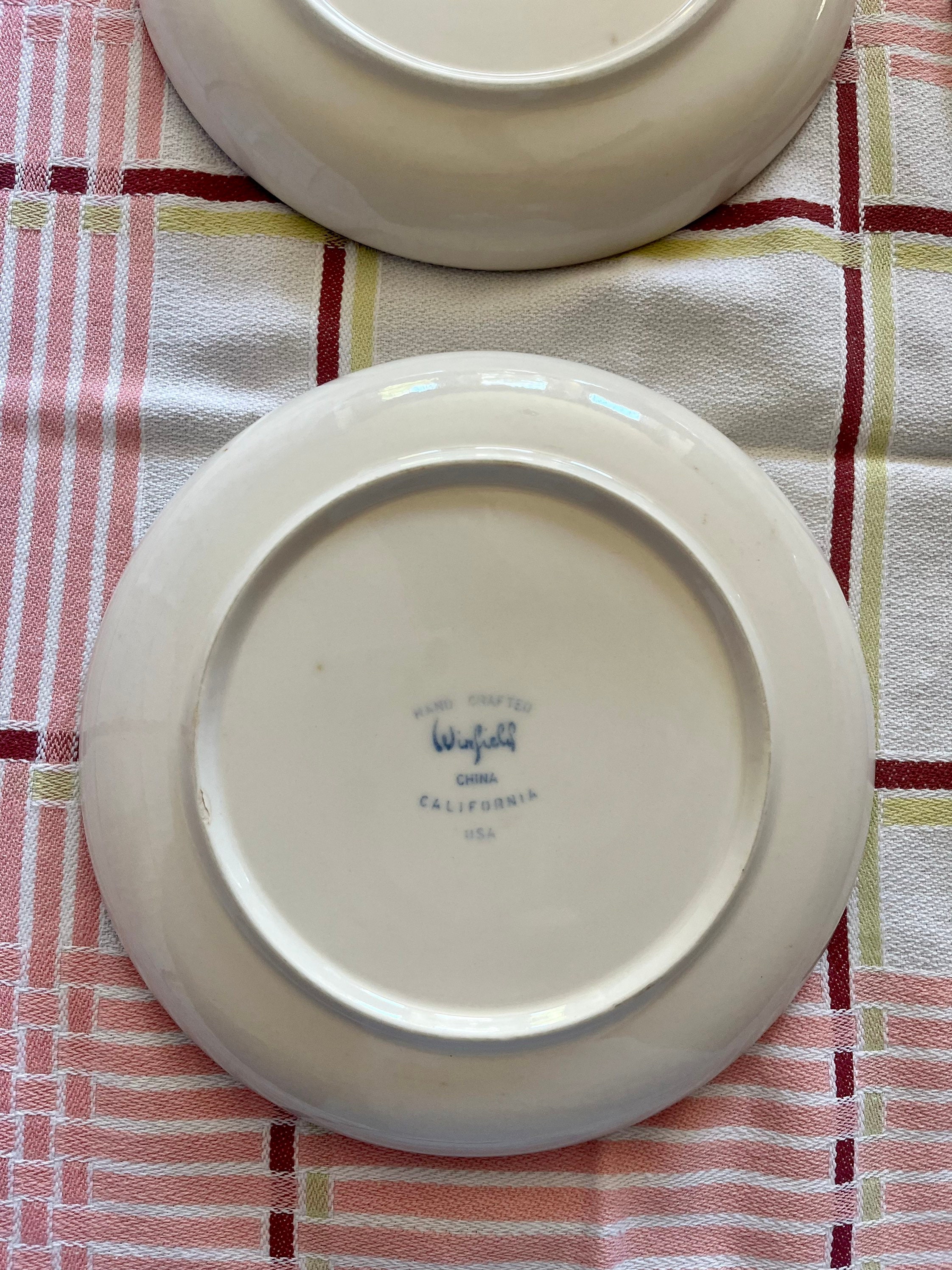 VINTAGE “dragon Flower” by Winfield California Pottery 7.5” Salad ...